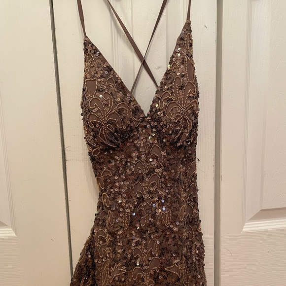 Scala | Dresses | Brown Short Scala Homecoming Dress | Poshmark